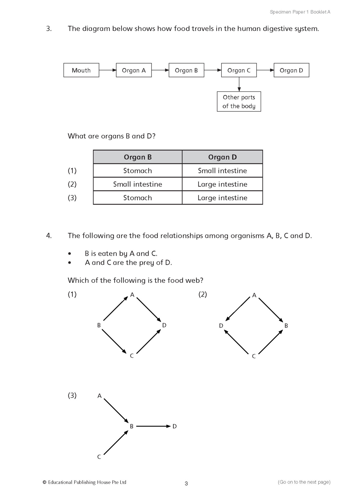 PSLE Foundation Science Specimen Papers – EPH