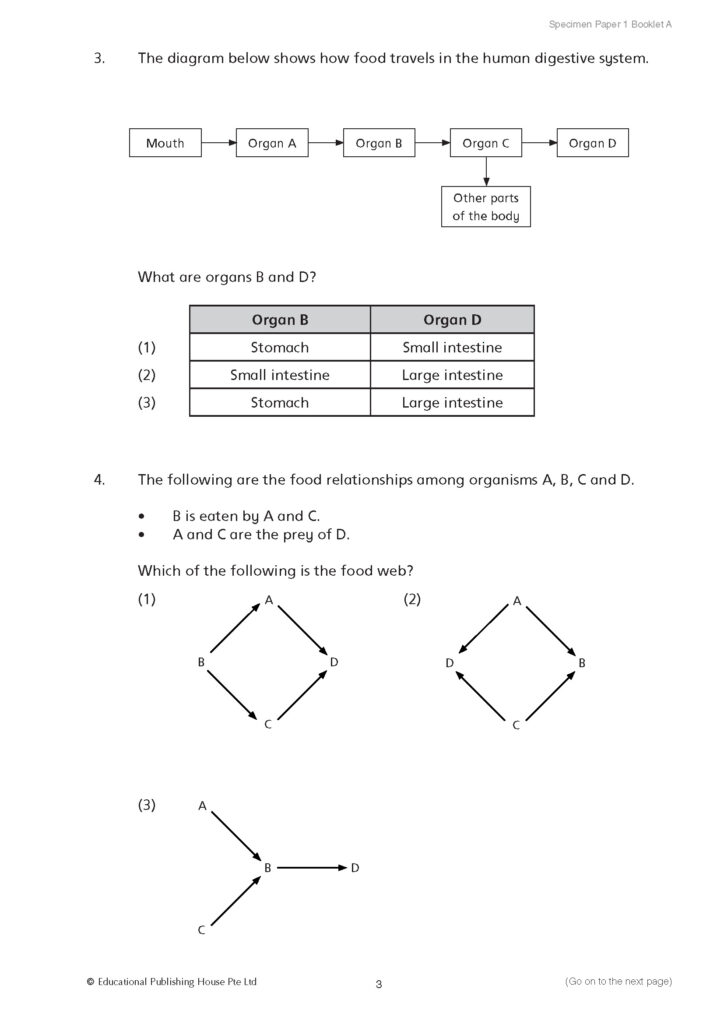PSLE Foundation Science Specimen Papers – EPH