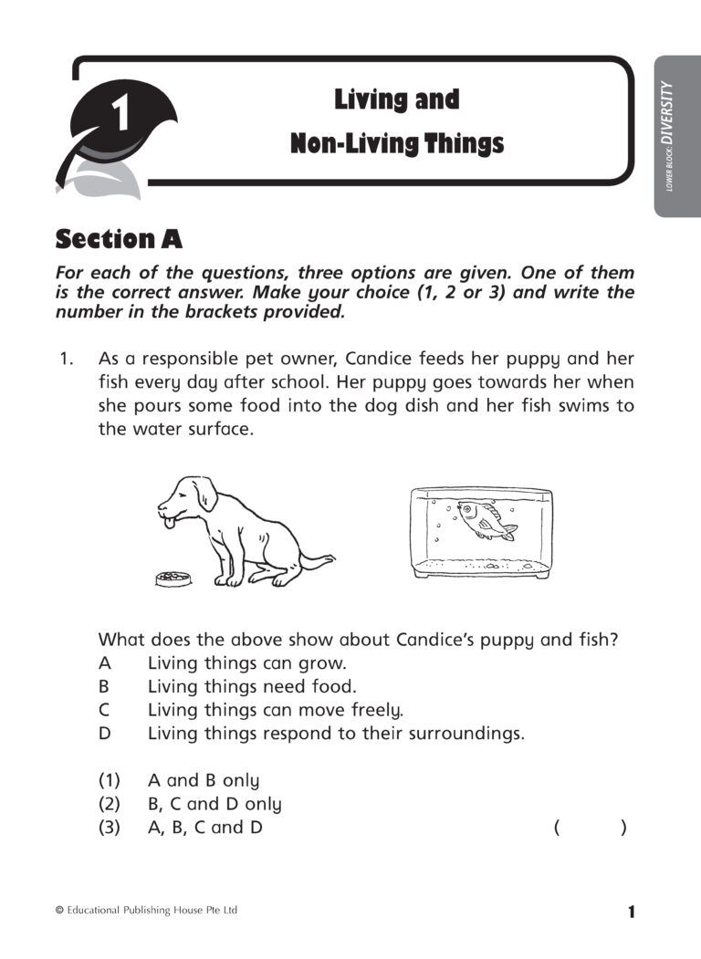 PSLE Foundation Science Topical Revision – EPH