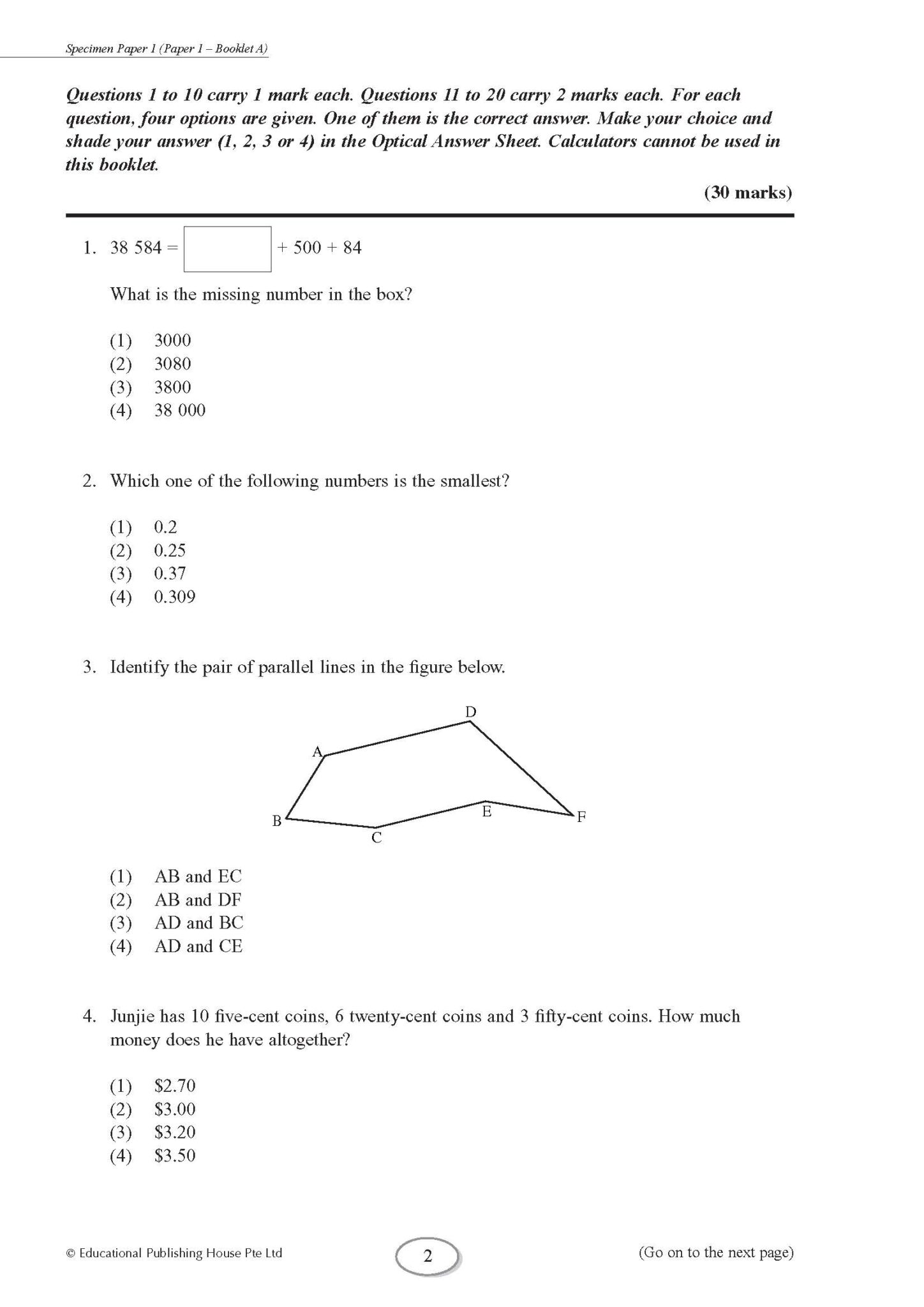 Preparing For PSLE Foundation Maths – EPH