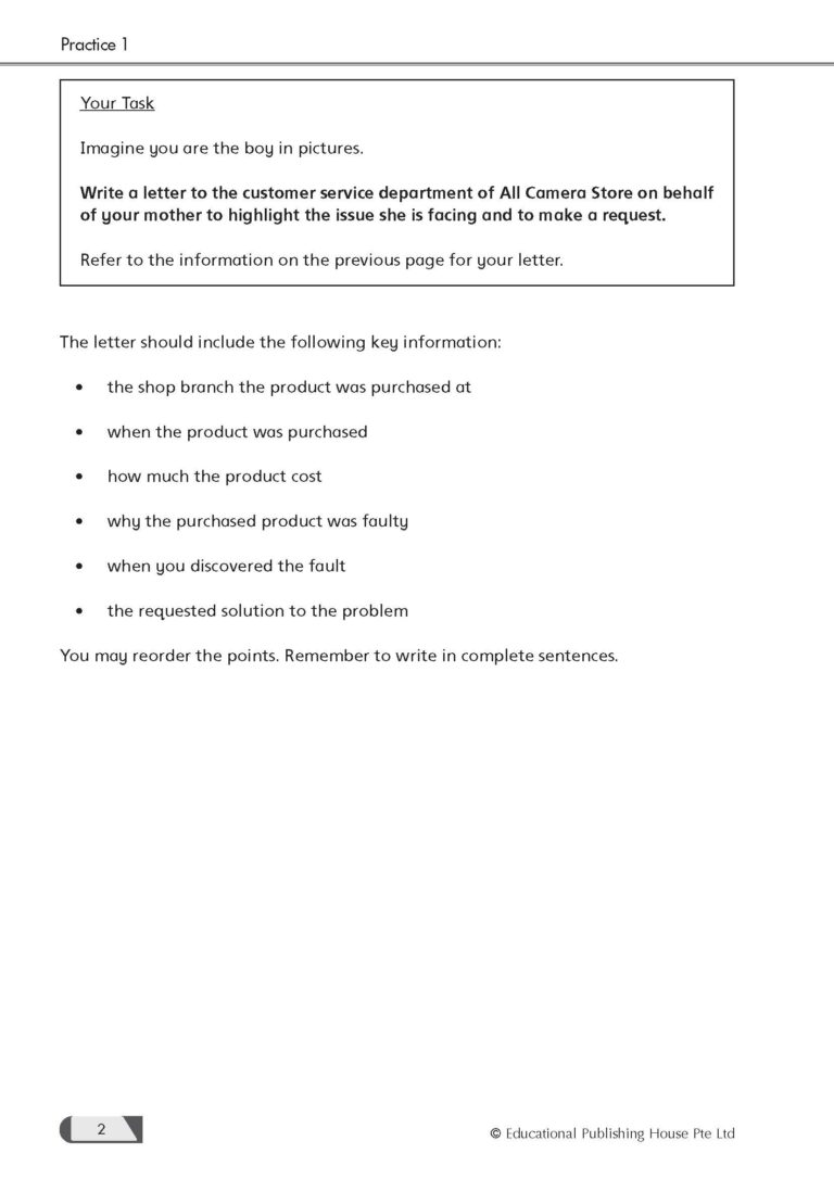P5 English Practice Package – EPH
