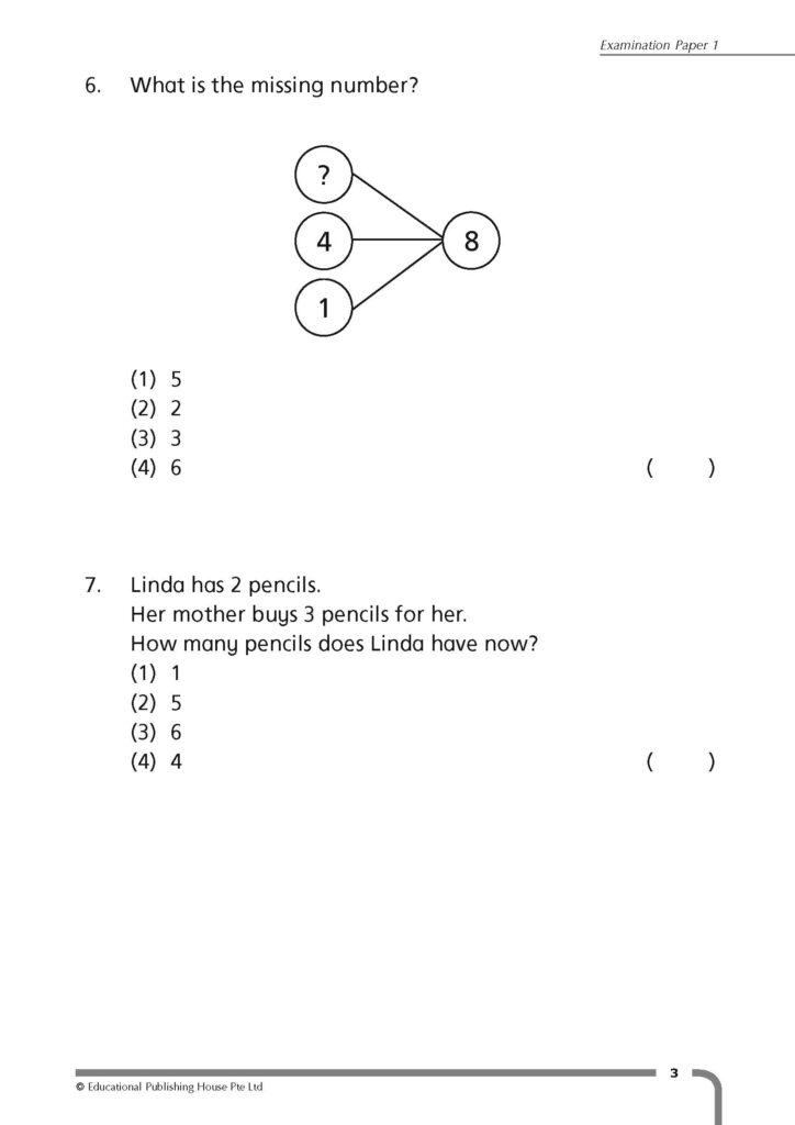 P1 TOP Mathematics Practice Papers – EPH