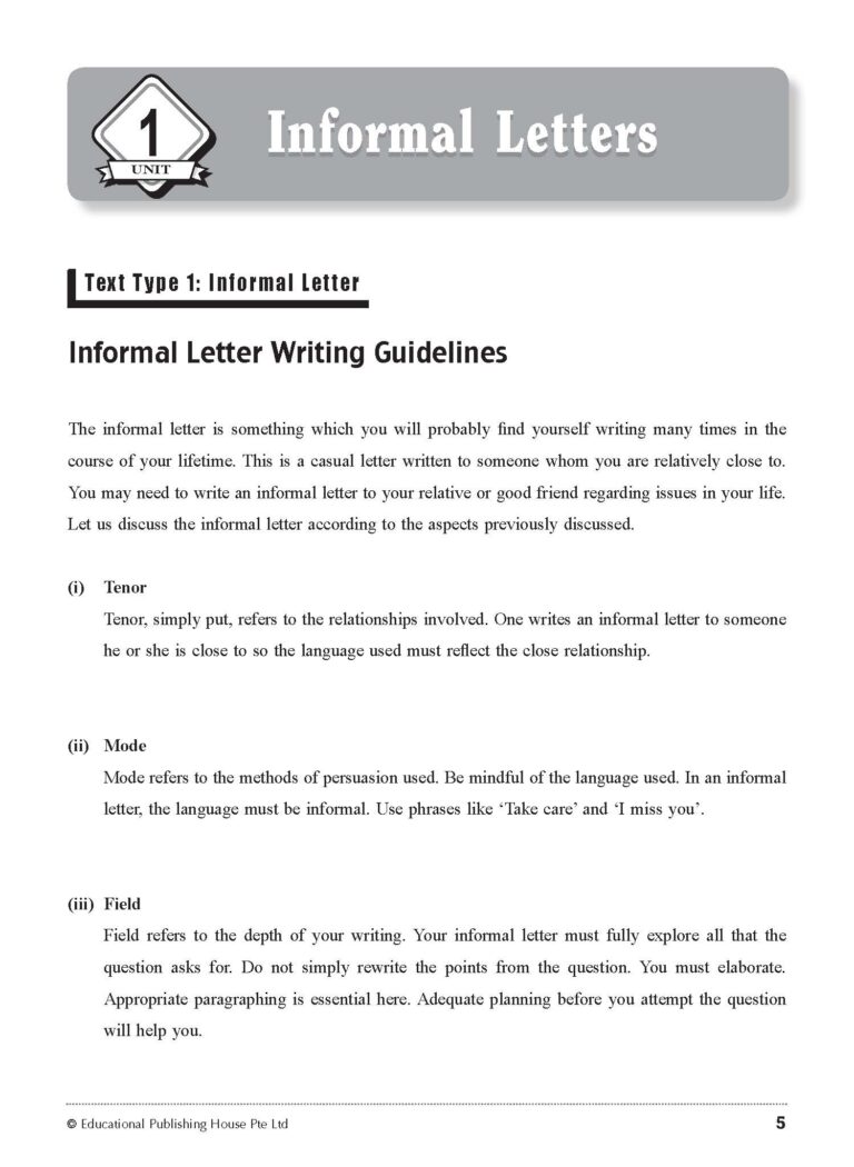 Lower Secondary Express Situational Writing Handbook – EPH