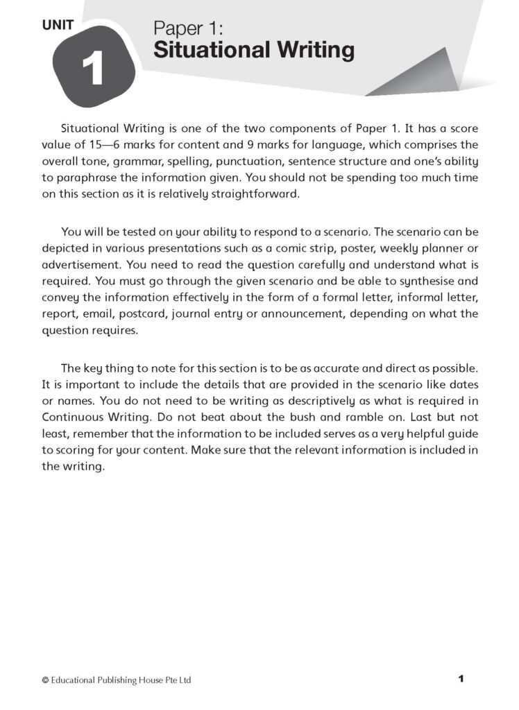 Score in PSLE English Tips & Practice – EPH