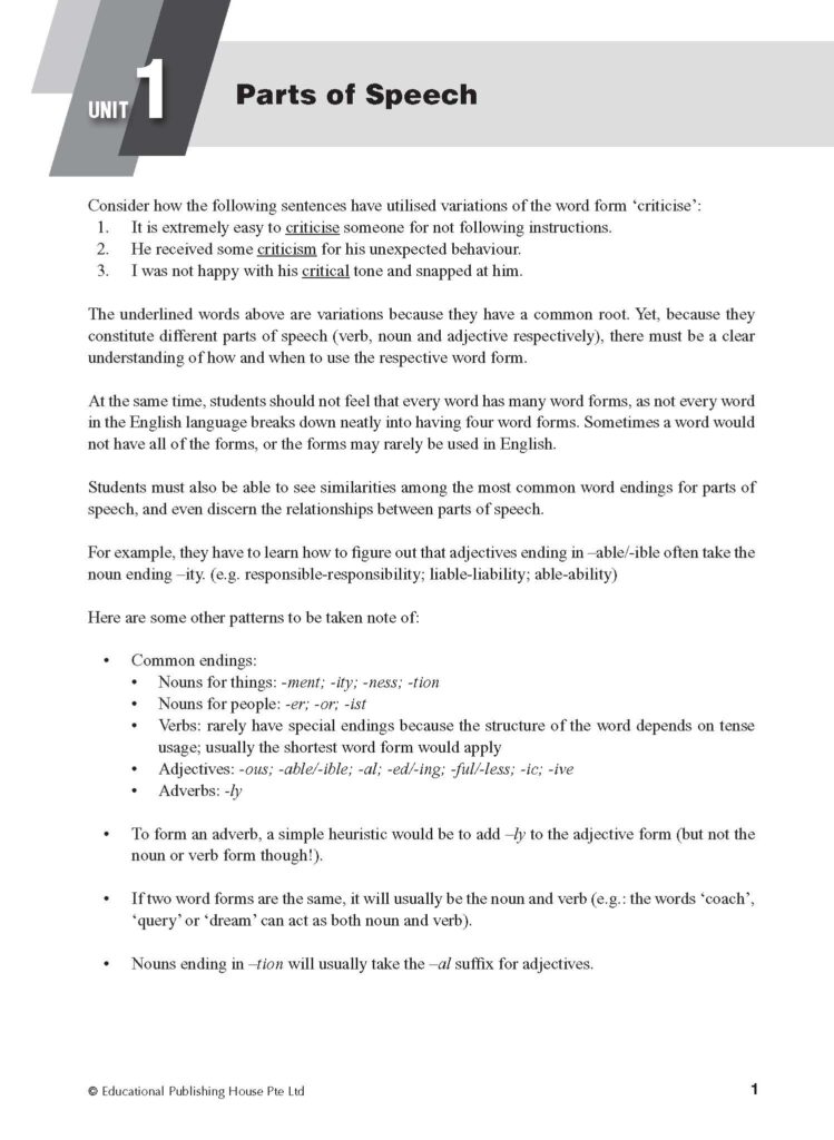 S2 Express Intensive Vocabulary Drills – EPH