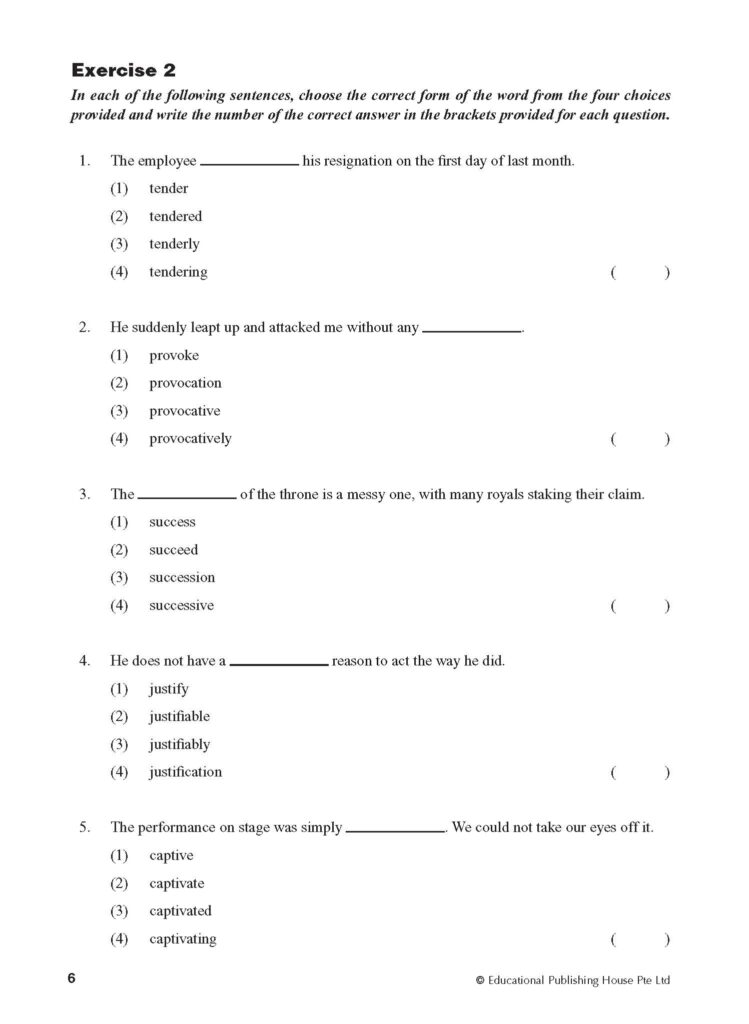 S3 Express Intensive Vocabulary Drills – EPH