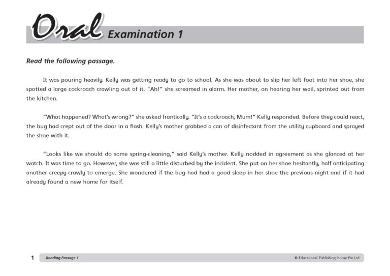 P6 English Oral Booster & Listening Comprehension – EPH