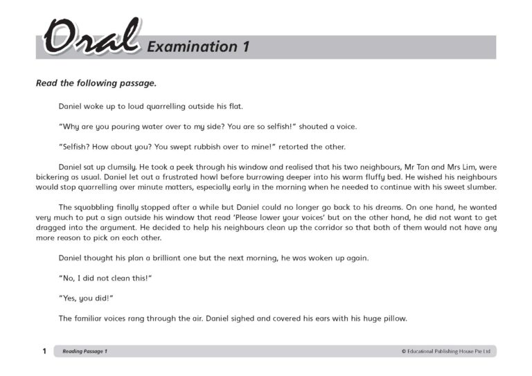 P5 English Oral Booster & Listening Compre Package – EPH