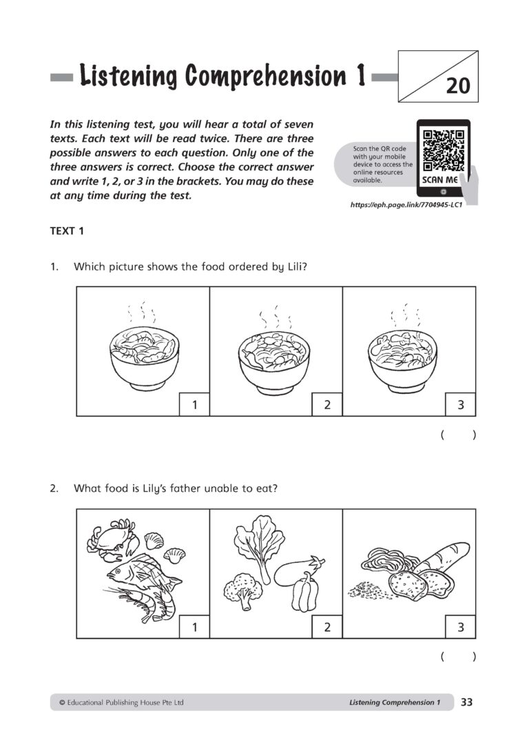 P5 English Oral Booster & Listening Compre Package – EPH