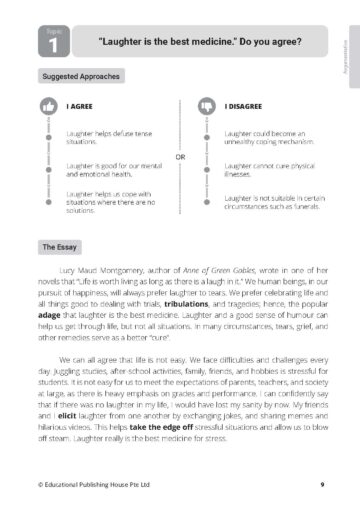 O Level English Model Essays – EPH