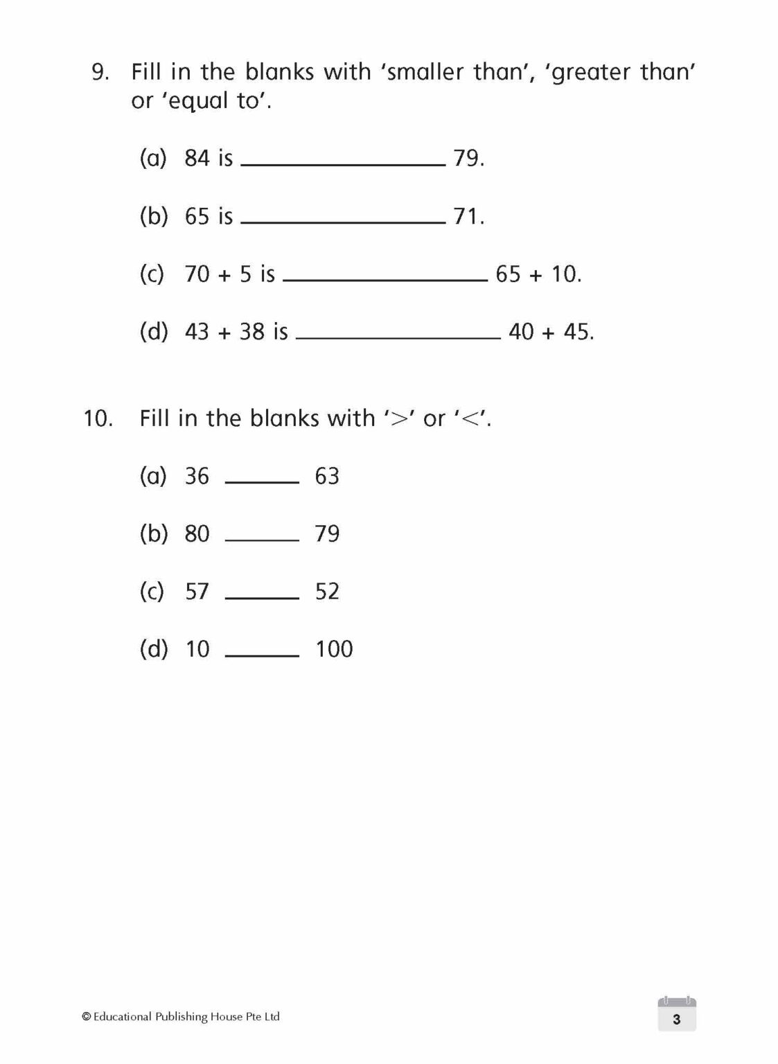 P2 Maths Weekly Revision – EPH