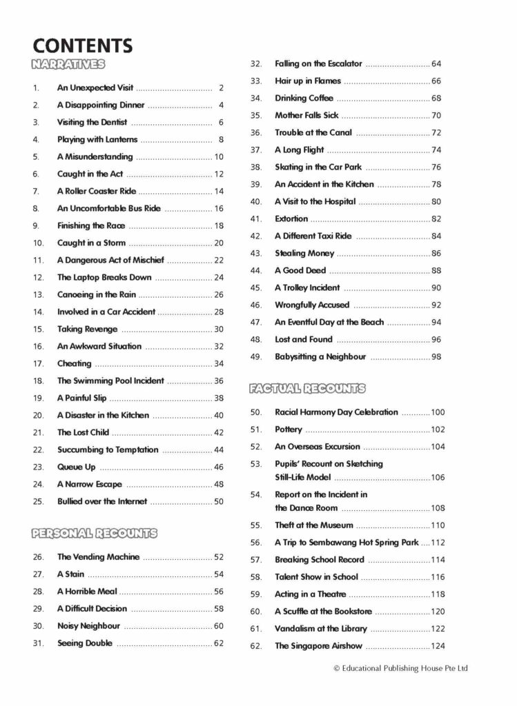 P6 English Mega Compositions – EPH