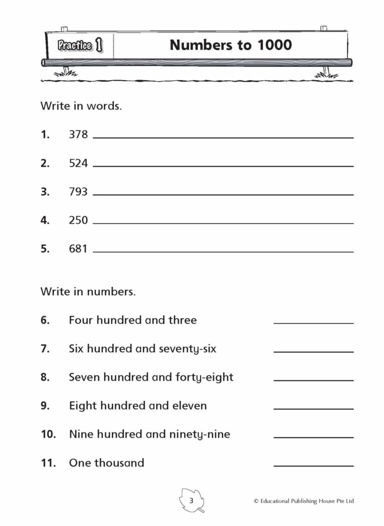 P2 Maths Practice 1000+ – EPH