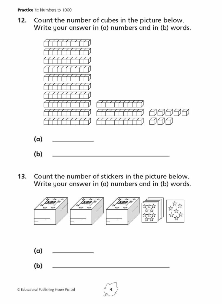 P2 Maths Practice 1000+ – EPH