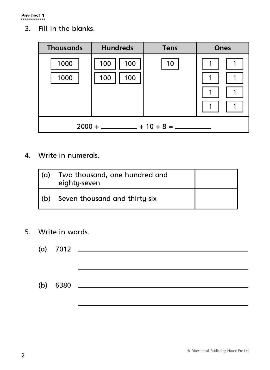 P3 Diagnostic Practice in Maths – EPH