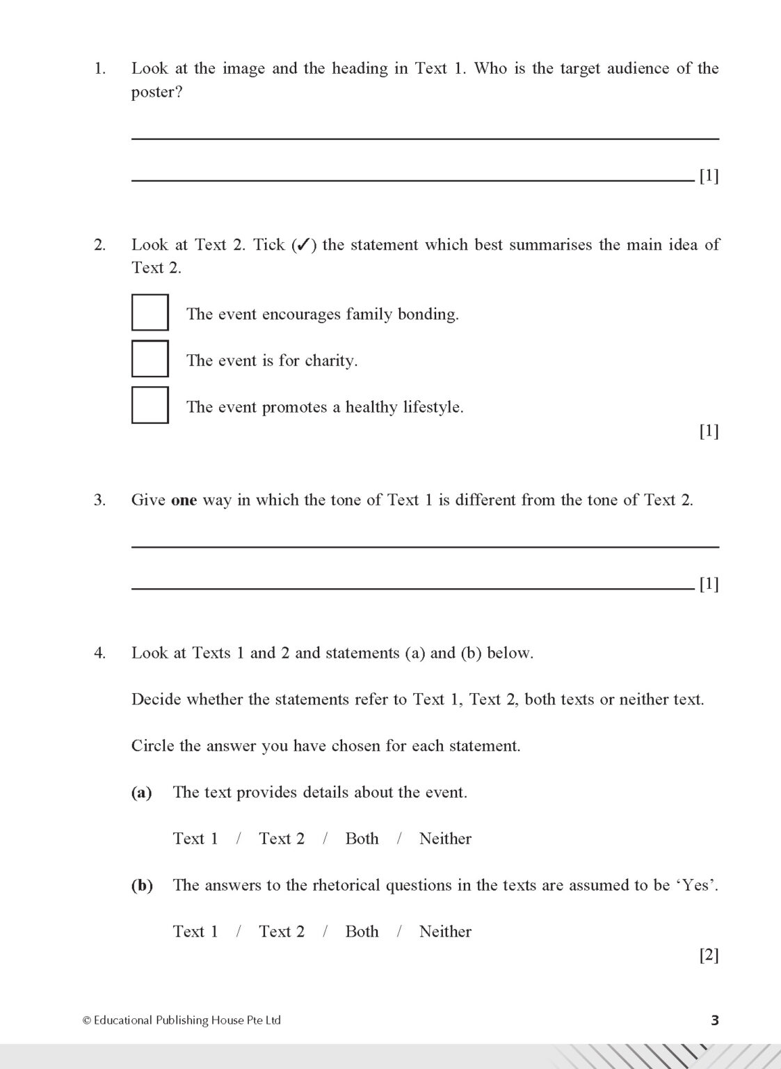 S2NA/G2 English Examination Practice – EPH