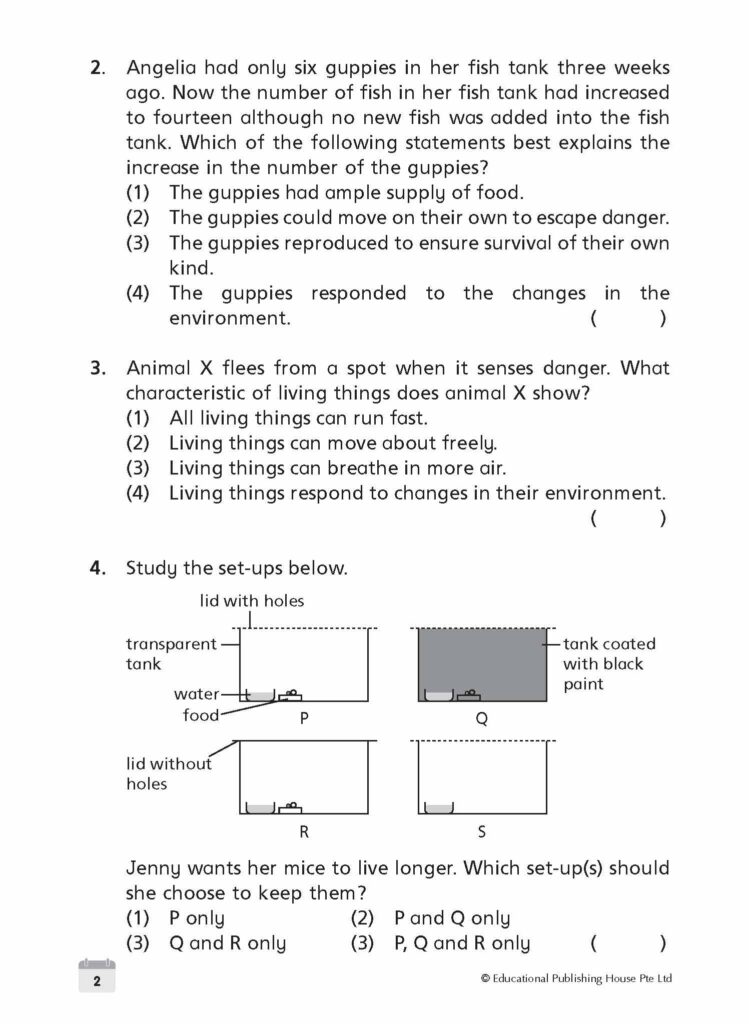 P3 Science Weekly Revision – EPH