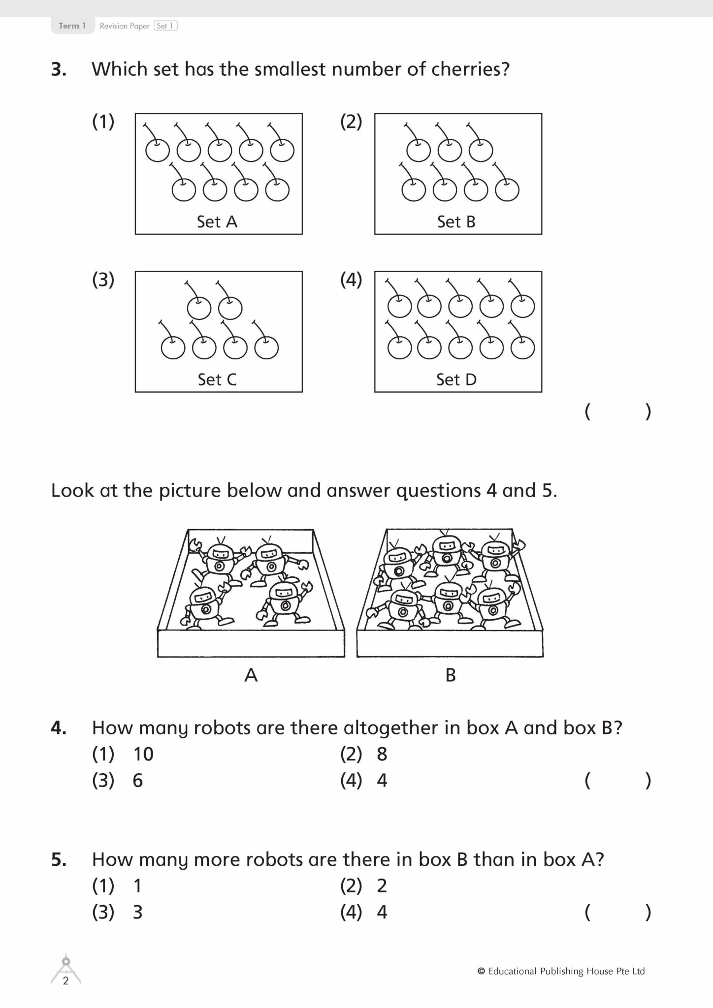 P1 Maths Revision Papers – EPH