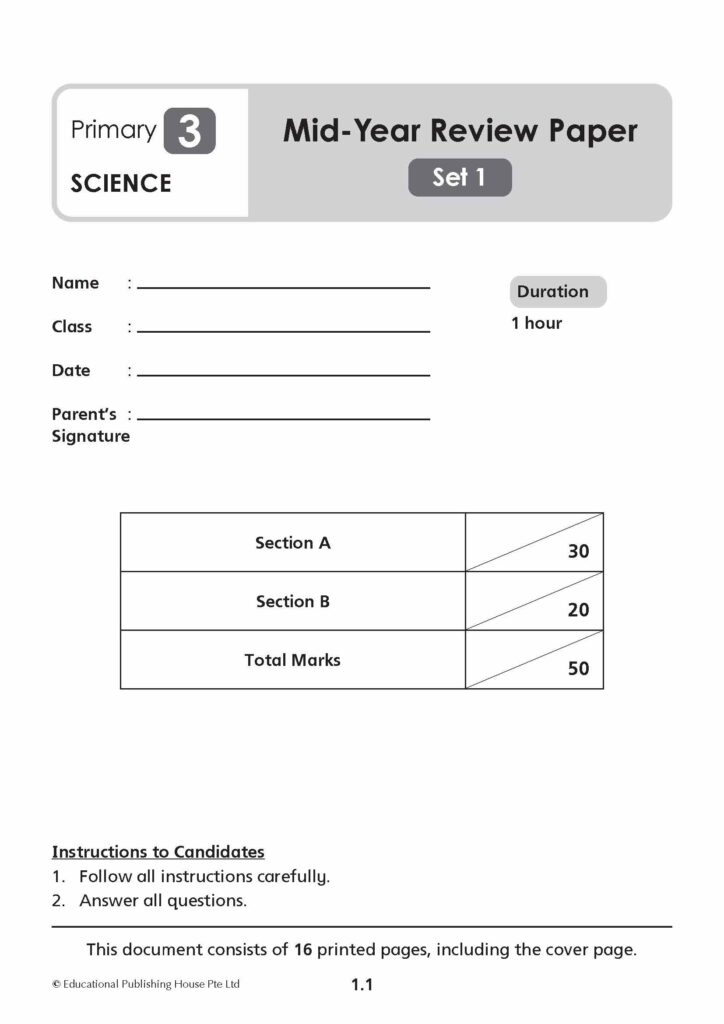 P3 Science Mid-Year Review Papers – EPH