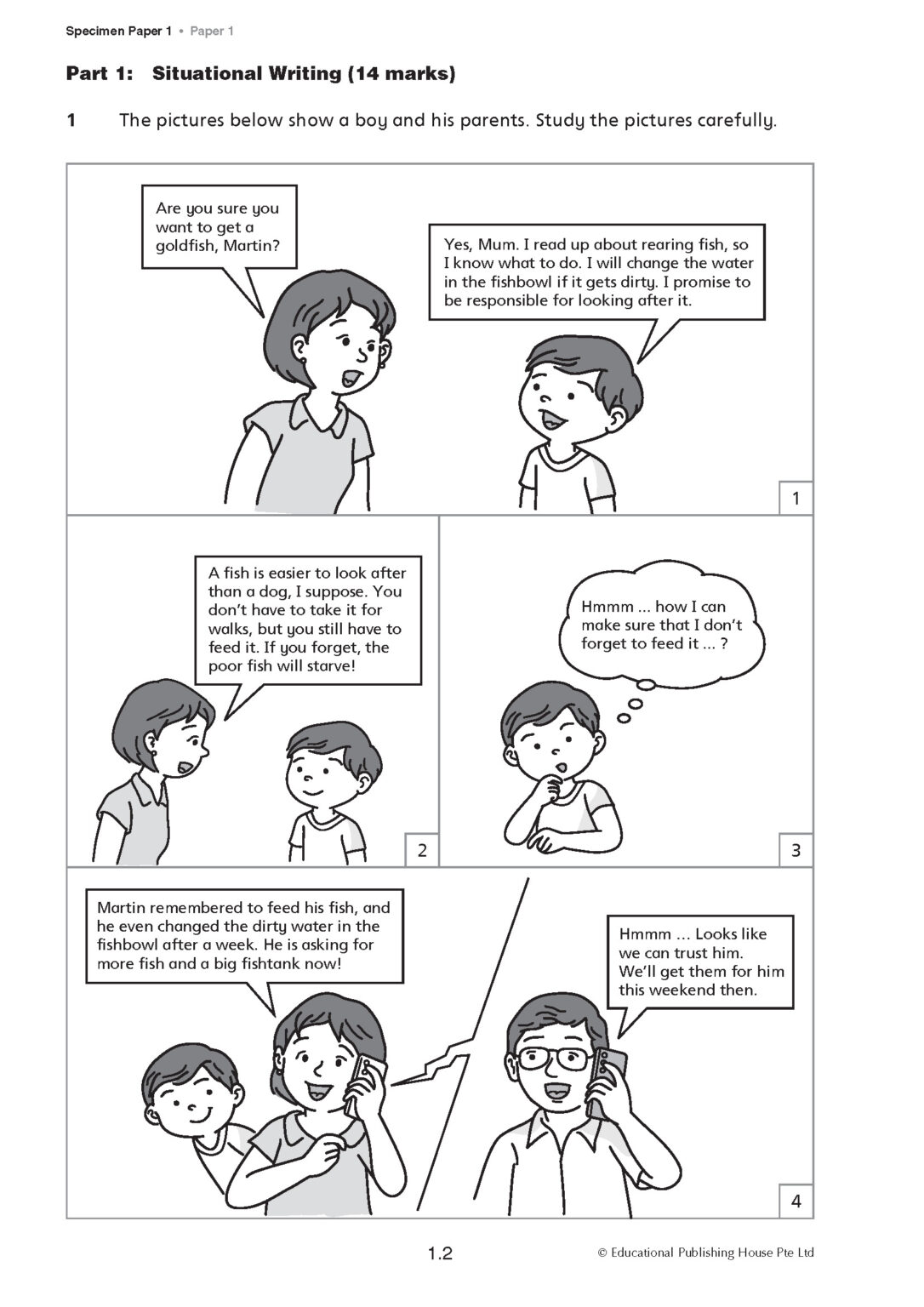 PSLE English Specimen Papers: Paper 1 Writing and Paper 2 Language Use ...
