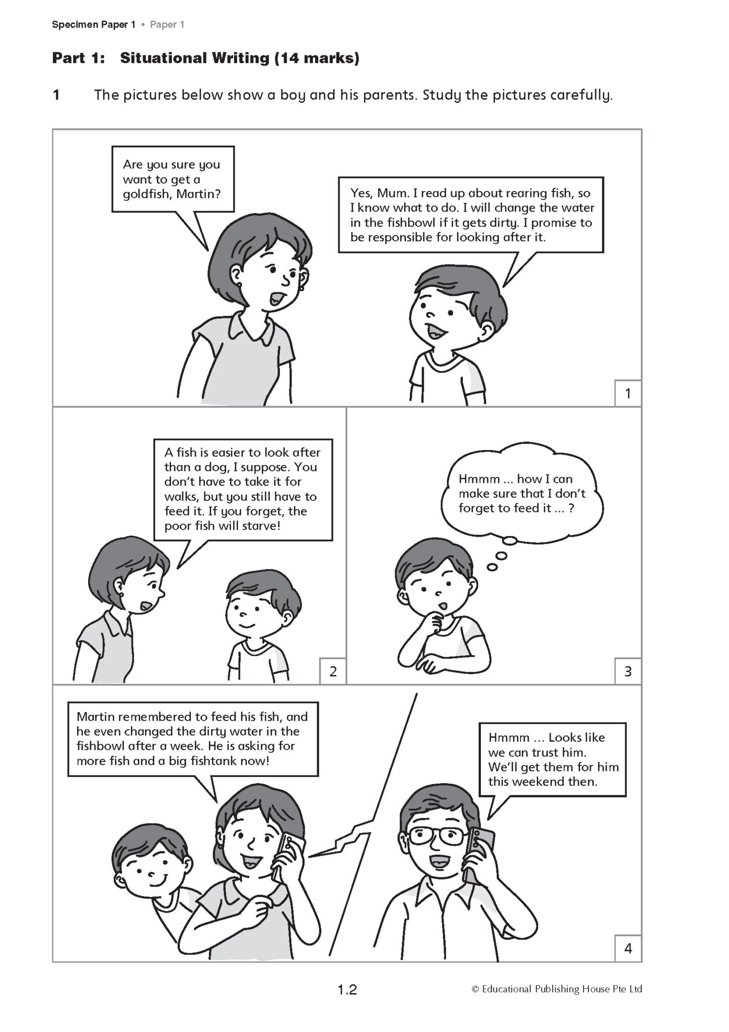 PSLE English Specimen Papers: Paper 1 Writing and Paper 2 Language Use ...