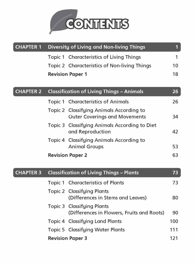 P3 Science Revision Workbook – EPH