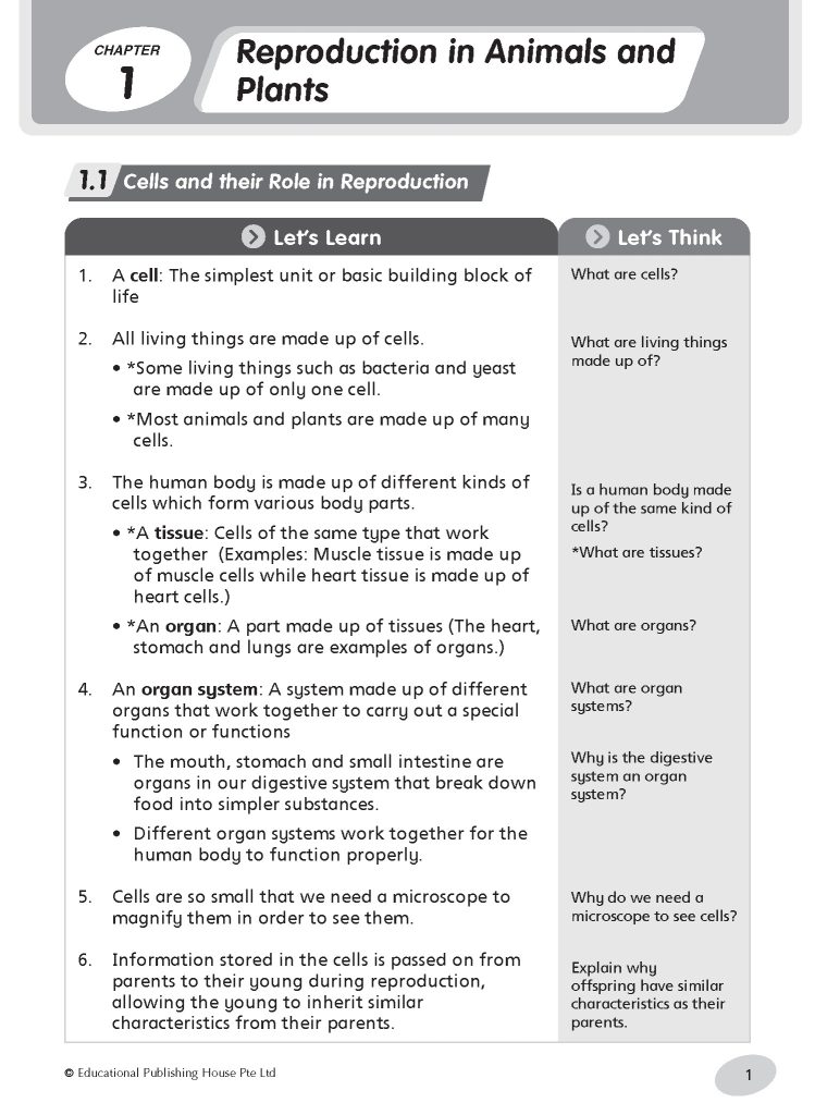 P5 Science Notes Practice Eph