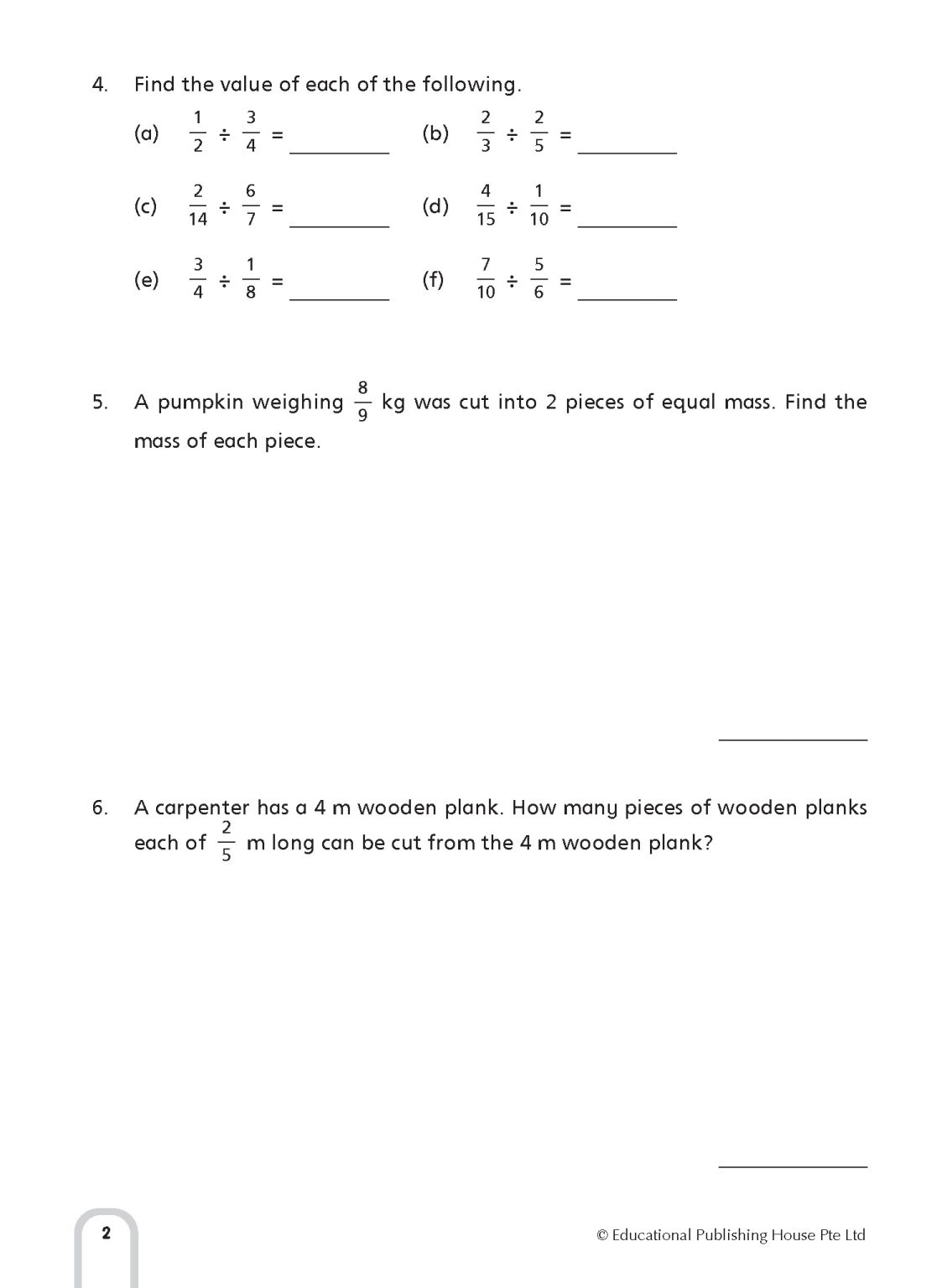 P6 Intensive Maths Drills – EPH
