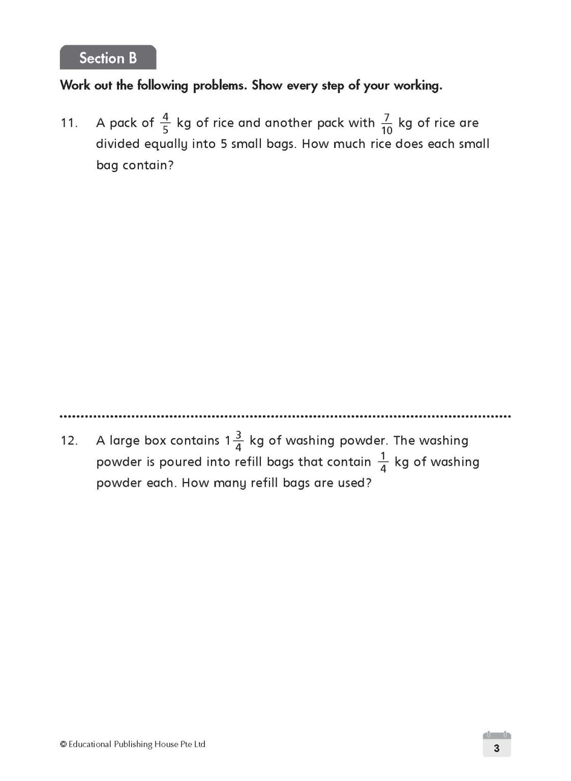 P6 Maths Weekly Revision – EPH